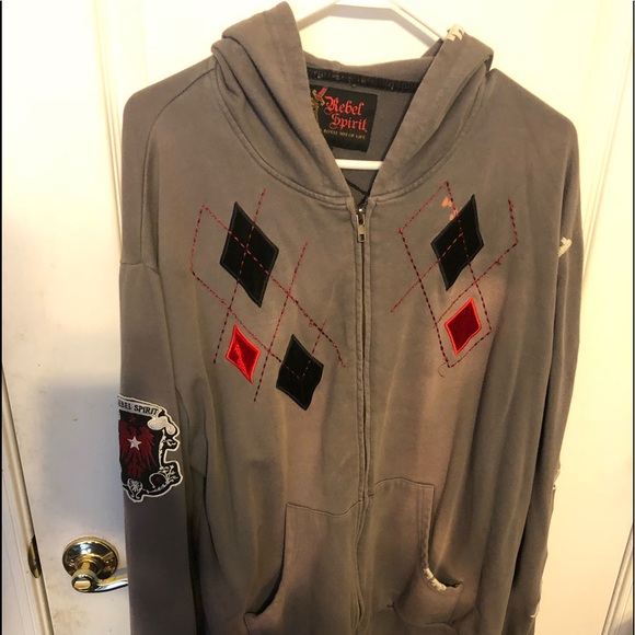 Rebel Spirit | Shirts | Rebel Spirit Mens Denim Lightweight Zip Up ...